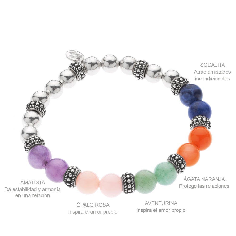PULSERA PIEDRAS AMOR BASIC