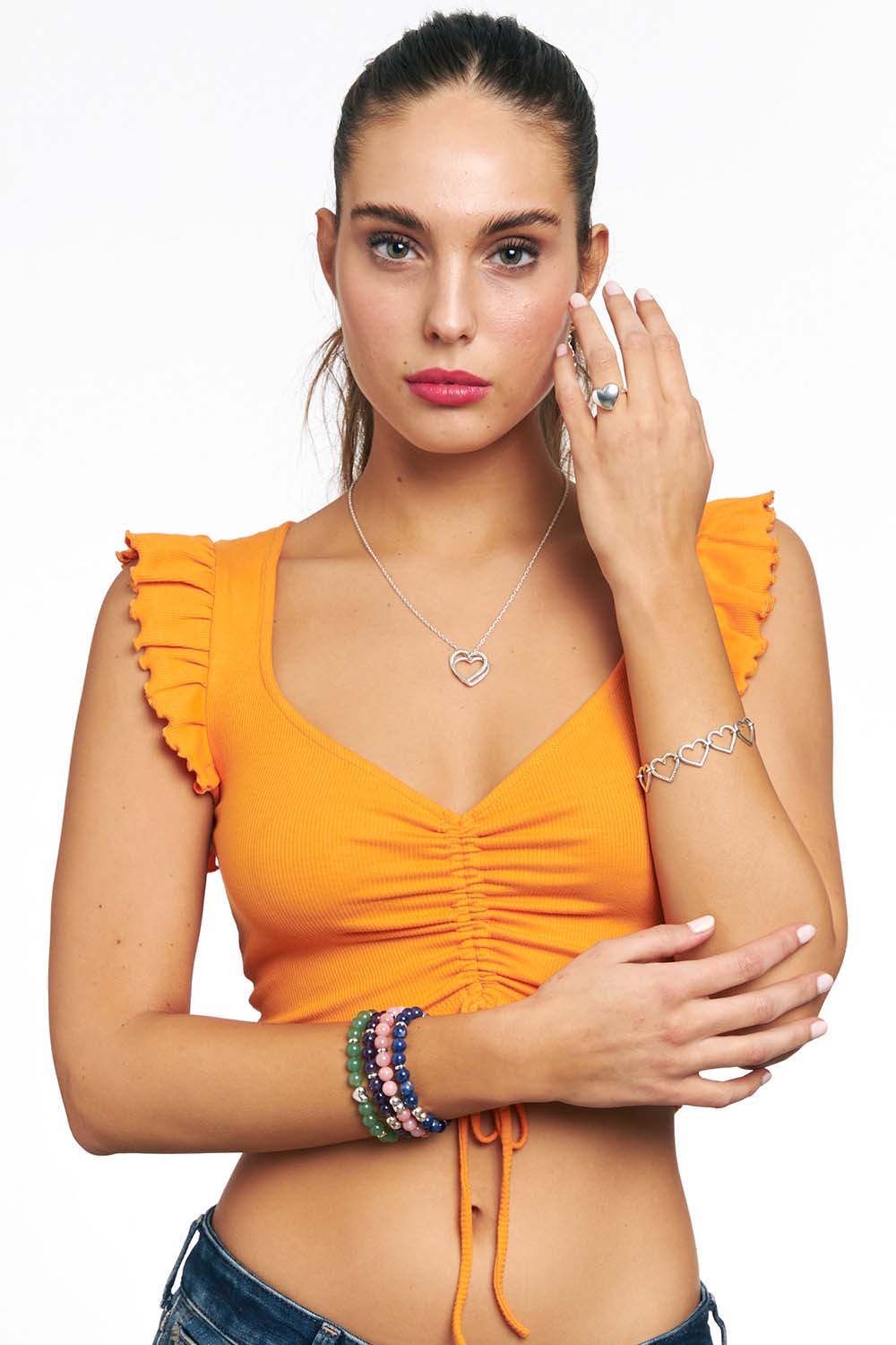 PULSERA CORAZÓN AVENTURINA BASIC